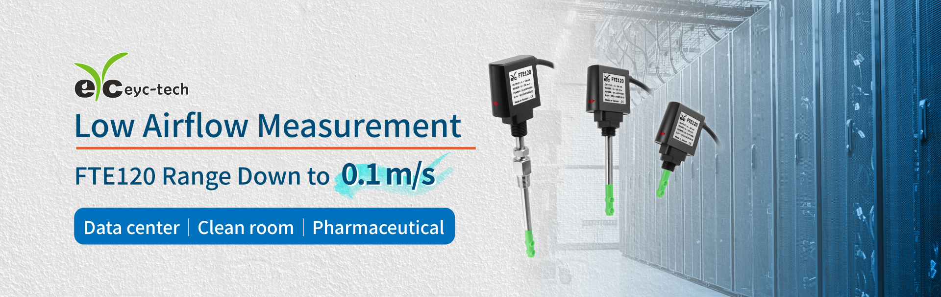 eyc-tech Low Air Flow Measurement: Advantages of FTE120