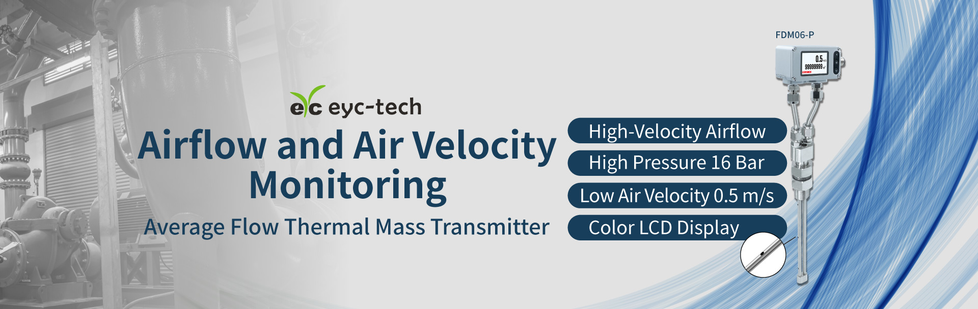 Average Flow Thermal Mass Transmitter | Airflow and Air Velocity Monitoring